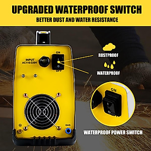 SSIMDER Plasma Cutter 50Amp Plasma Cutter Machine with Dual Voltage 110V/220V Non-Pilot Arc 1/2 Inch Clean Cut Plasma Cutting Equipment with High Frequency Easy Metal Cutter LCD Display IGBT Inverter