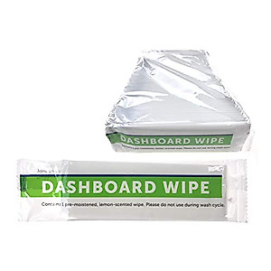 UTowels Individually Sealed Large Dashboard Wipes Perfect for Cleaning Leather, Glass, Dust Off Dashboards and Steering Wheels (100)