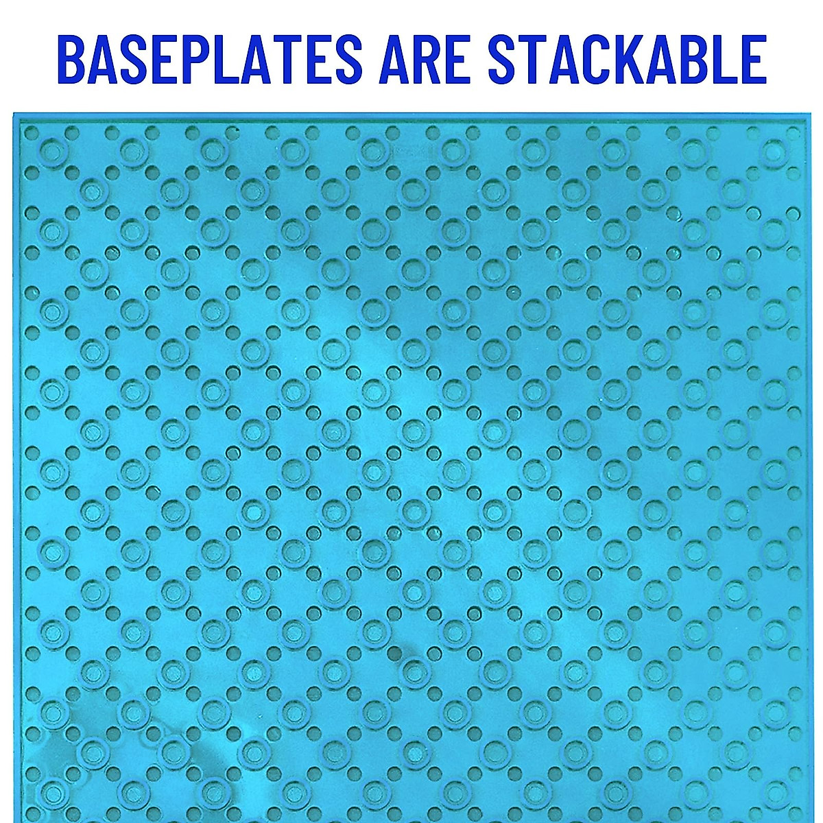 Strictly Briks Compatible with Lego 12 Pack Classic Stackable Baseplates 6x6, for Building Brick Base Plates 20x20 Studs Plates - Building Baseplate Stackable for Top & Bottom Sides, 12 Nature Colors