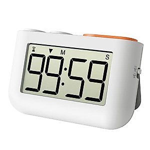 AIMILAR Small Countdown Timer Clock - Digital Kitchen Count Up and Down Timers Magnetic Big Screen for Cooking Kids Time Management