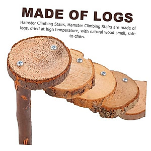 Ipetboom 3 Sets for Springboard Gerbil Home Practical Squirrel Hamster Rat Pet Tiers Household Small Jumping and Activity of Toys Delicate Cake Animals Ladder Ramps Board Wooden