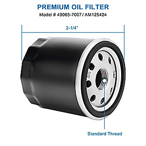 SWYLANSKY FR691V Tune Up Kit for Kawasaki FR651V FR730V FS481V FS541V FS600V FS730V Engine Lawn Mower Tractor, Replace 11013-7047 Filter 49065-7007 Oil Filter