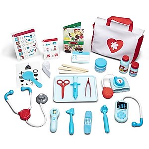 Melissa & Doug Get Well Doctor’s Kit Play Set – 25 Toy Pieces - Doctor Role Play Set, Doctor Kit For Toddlers And Kids Ages 3+