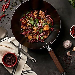 ZWILLING Dragon 12-inch Carbon Steel Wok with Lid