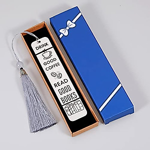 Book Lovers Gifts Bookmark for Women Men Coffee & Books Bookmarks for Book Coffee Lovers Women Birthday Retirement Gifts Bookmarks for Coworker Friends Bookworm Reader Gifts for Teacher Daughter