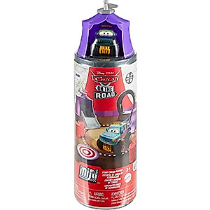 Mattel ​Disney and Pixar Cars Toys, Mini Racers On-the-Go Show Time Playset with 1 Mini Ivy Truck, Accessories & Portable Case