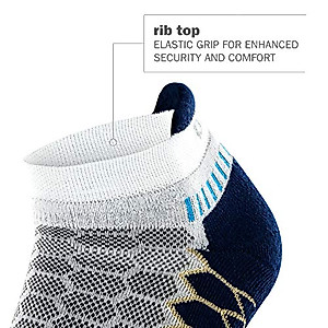 Balega Silver Compression Fit Performance No Show Athletic Running Socks for Men and Women (1 Pair), Lilac/Watermelon, Large