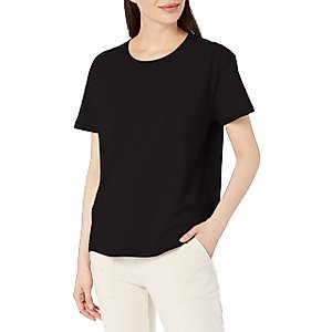 Hanes Comfortblend Standard Originals Oversized T-Shirt, Cotton Crewneck Tee for Women, Plus, Black, 2X Large