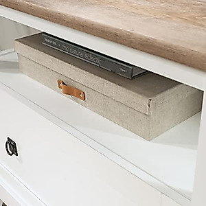 Sauder August Hill Lateral File, L: 19.53" x W: 32.28" x H: 29.25", Soft White Finish