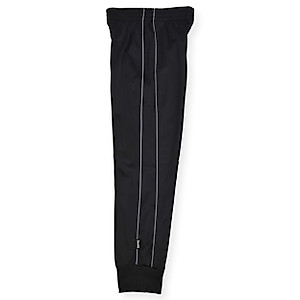 Spalding 2 Piece Kids and Teens Track Suit, Tricot Athletic Sweatsuit, Jacket and Pants Sports Set, 14 Years, Black