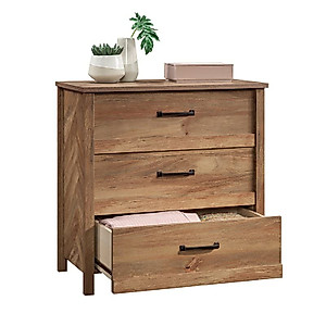 Sauder Cannery Bridge 3-Drawer Bedroom Chest in Sindoori Mango, Sindoori Mango Finish