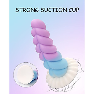 Realistic Monster Silicone Dildo - 8.6" Big Shaped Liquid Dildo with Strong Suction Cup, Huge Thick Dildo for Women, Anal Plug Dildo Prostate Massager Adult Sex Toy for Women Men and Couples