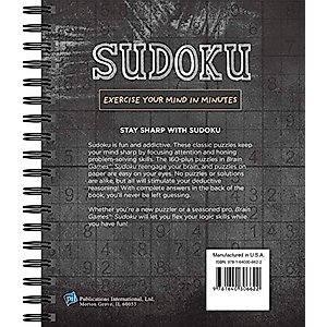 Brain Games - Sudoku (Chalkboard #1): Exercise Your Mind in Minutes (Volume 1)