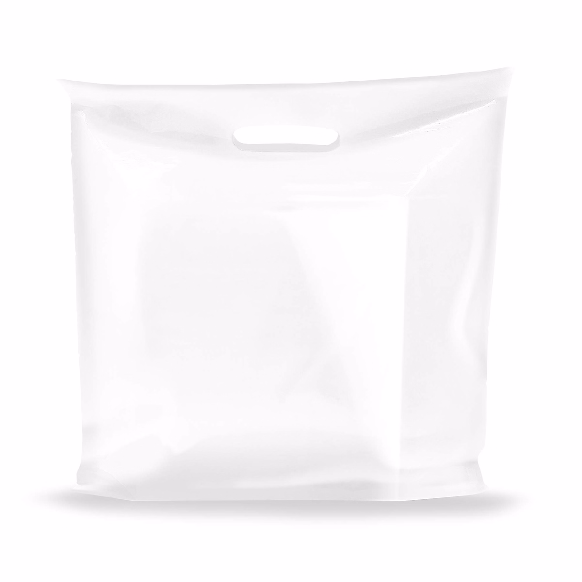 50 Pack Extra Large Glossy Clear Merchandise Bags 26" x 26" x 3 mil Thick - Die Cut Handles - Ideal for Shopping, Large Packages, Toys - Color Clear - Recyclable