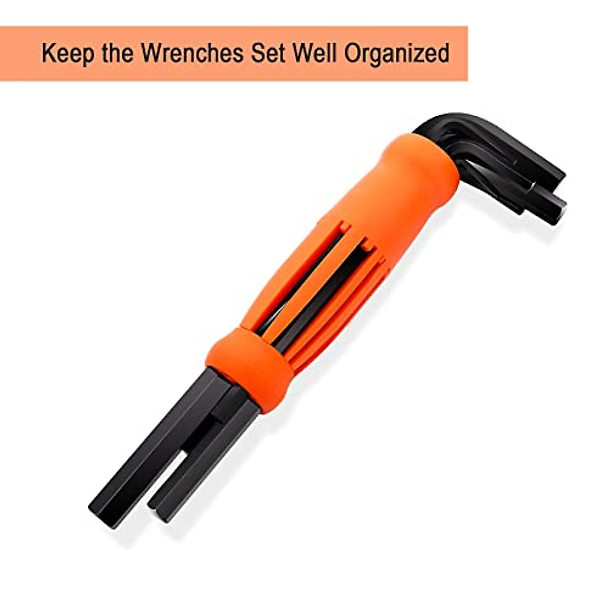 Ieusew Allen Wrenches Sets, 8-piece Hex Key Set, Metric Sizes 2mm, 2.5mm, 3mm, 4mm, 5mm, 6mm, 8mm, and 10mm