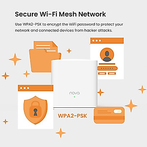 Tenda Whole Home Mesh WiFi System - Dual Band Gigabit AC1200 Router Replacement for SmartHome,Works with Amazon Alexa for 2500 sq.ft Coverage (MW5G 2 Pack)