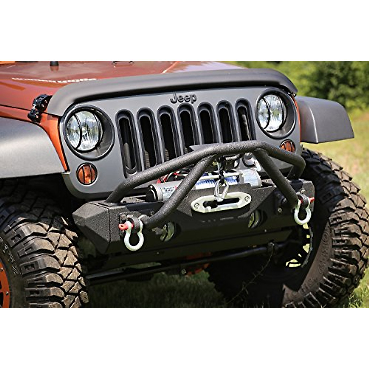 Rugged Ridge XHD Bumper Double X Striker Bar | Textured Black, Steel | 11540.25 | Fits XHD Bumpers from RuggedRidge.
