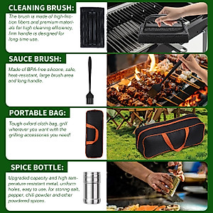 120 Pcs Blackstone Griddle Accessories Upgraded Griddle Accessories Kit - Perfect Flat Top Grill Accessories, Professional Rectangular Melting Dome with Iron Smash Burger Press for Barbecue.