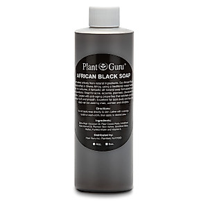 African Black Soap Liquid 8 oz. 100% Raw Pure Natural From Ghana. Acne Treatment, Aids Against Eczema & Psoriasis, Dry Skin, Scars and Dark Spots. Great For Pimples, Blackhead, Face & Body Wash