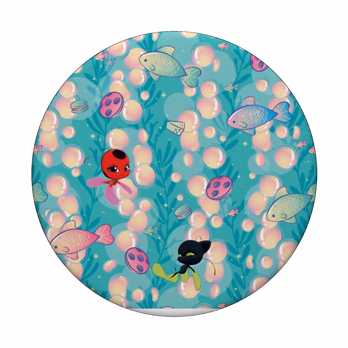 Miraculous Ladybug Aqua Summer Swim with the Kwamis PopSockets Swappable PopGrip