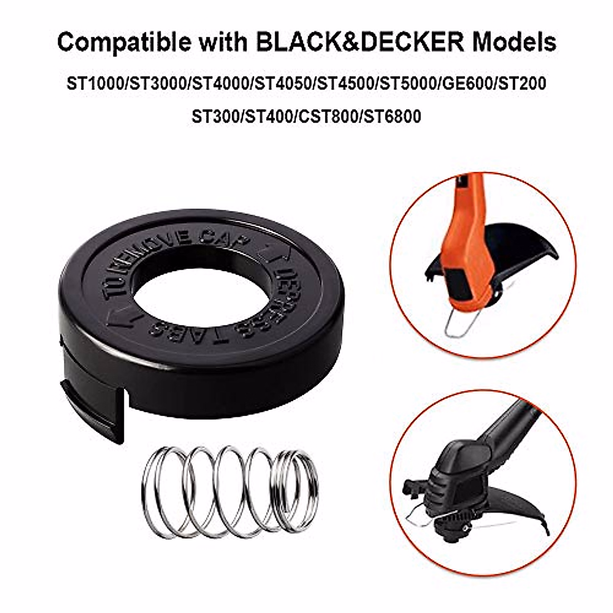 THTEN RS-136 Cap Cover 682378-02 Cap Model Compatible with Black Decker ...