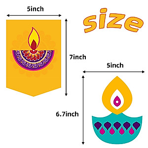 Joy Bang Diwali Decorations, Happy Diwali Banner, Deepavali Hanging Swirls, Indian Festival of Lights Party Decor, Hindu Diwali Greeting Party Supplies, Diwali Decor
