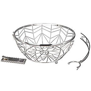 ROSYLINE Fruit Basket Banana holder, Elegant Fruit Bowl with Banana Tree Hanger (Chrome Finish)