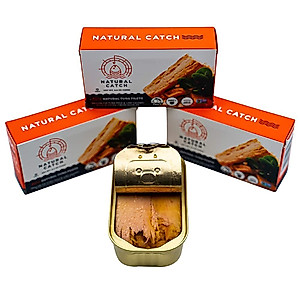 Natural Catch Tuna Filets, Hand Cut, Pole & Line Caught, Gluten-Free, Paleo, Keto Friendly (4.4 oz per can- Pack of 12)