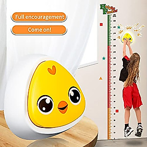 TEMI Touch High Jump Counter for Kids, Kids Growth Chart with Voice Counter from 1-60, Height Chart for Wall, Children Jump Training Equipment, DIY Stickers, Jump Trainer Toys for Boys Girls Kids