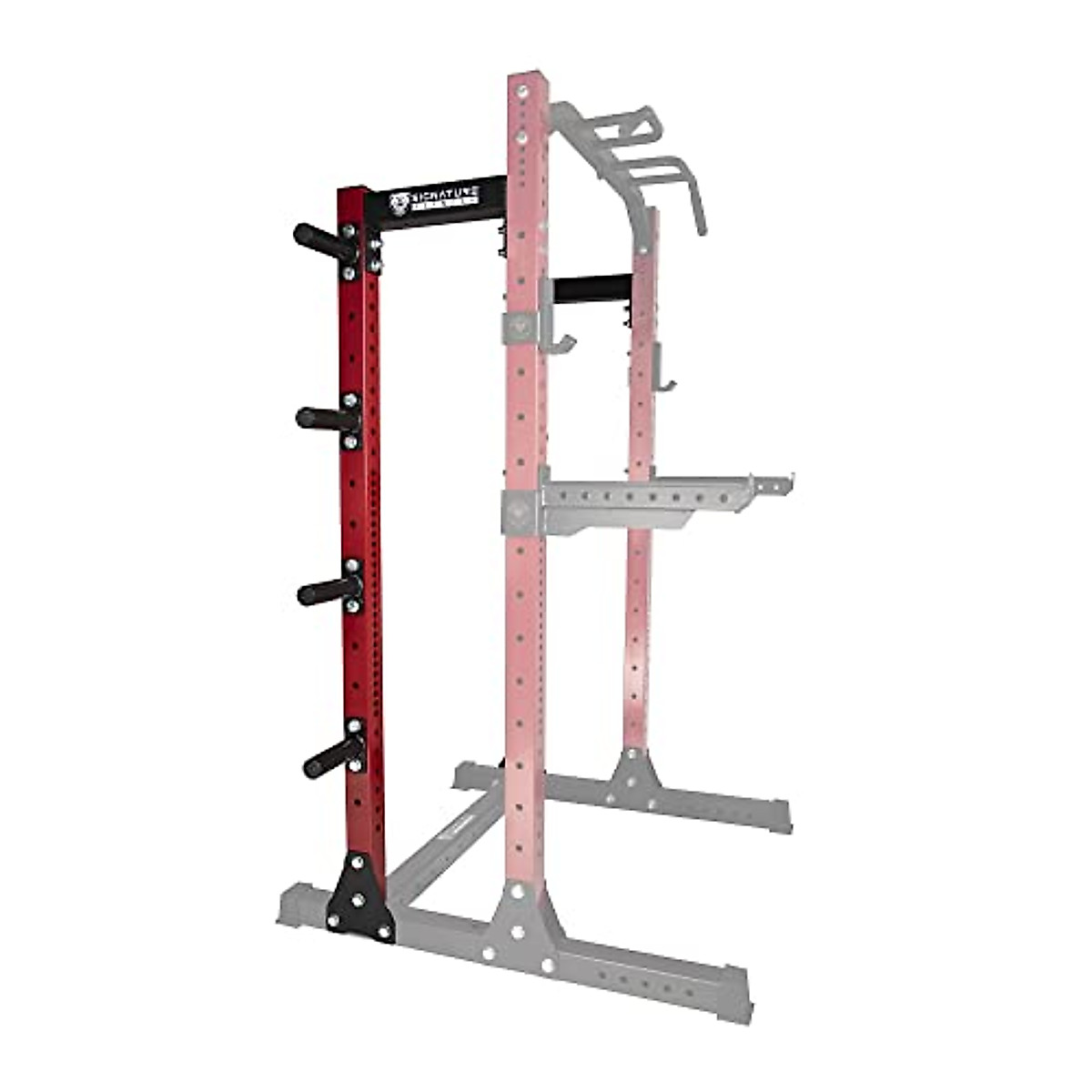 Signature Fitness SF-SS1 1,000 Pound Capacity 3” x 3” Power Rack Squat Stand, Includes J-Hooks and Safety Spotter Arms, Optional Conversion Kits, Half Conversion kit Only