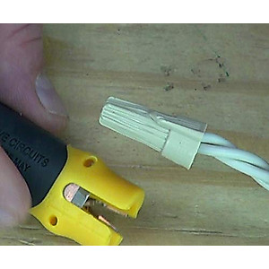 IDEAL Electrical 45-025 Lil’ Ripper Stripper – Wire Stripper w/ Slitting Blade, V-Notch, Flat Blade Clip