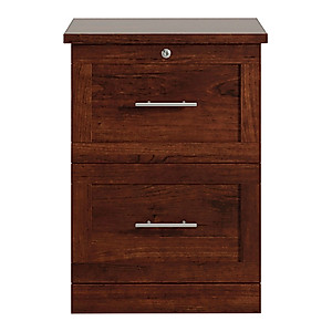 Realspace® 2-Drawer 17"D Vertical File Cabinet, Mulled Cherry