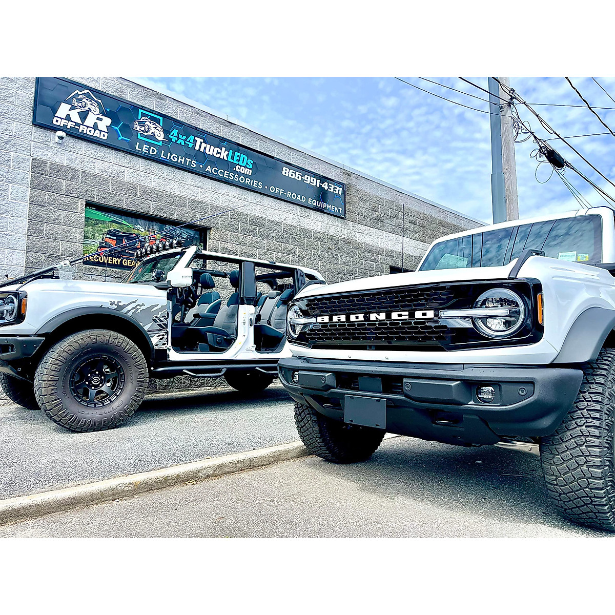 KR Off-Road Front License Plate Bracket Compatible with 2021-2023 Ford Bronco (USA Made)