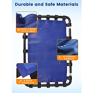 FUNJUMP Platform Tree Swing for Kids and Adults, Waterproof, Padded Steel Frame, Adjustable Ropes, 46" L x 31" W, Holds up to 700 lbs.