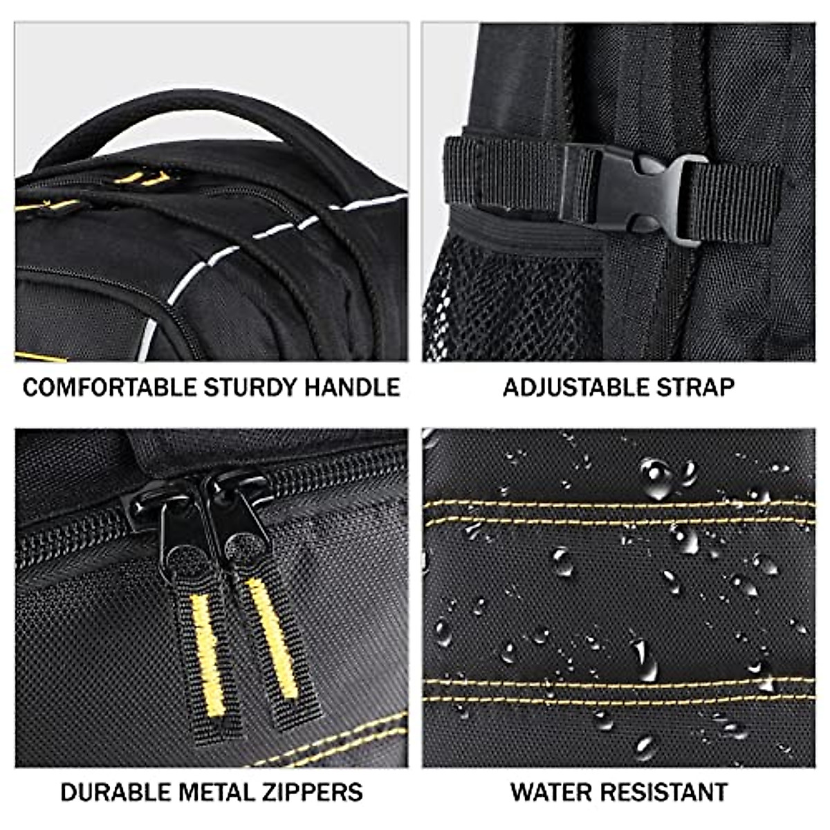 Olympia Tools Travel Backpacks, Black, 13.8 7.9 18.5 inch