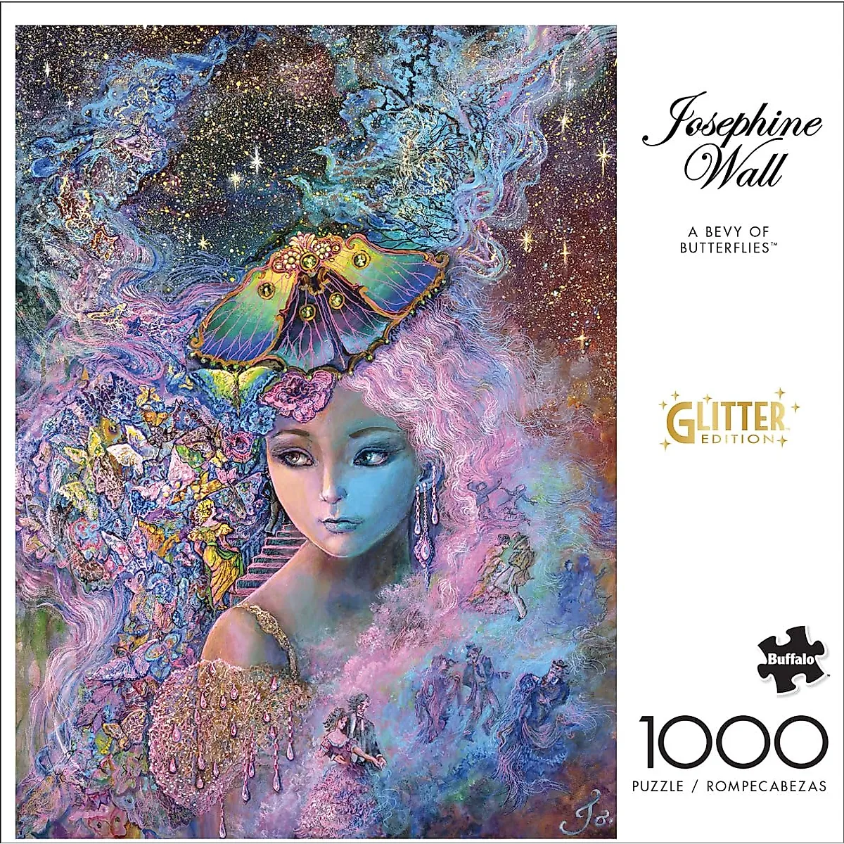 Buffalo Games - JoWall - A Bevy of Butterflies - 1000 Piece Jigsaw Puzzle for Adults -Challenging Puzzle Perfect for Game Nights - Finished Size is 26.75 x 19.75