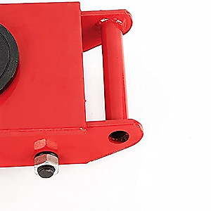 LYNICESHOP Industrial Machinery Mover, Heavy Duty Machine Dolly Skate Machinery Roller Mover Cargo Trolley Machinery Moving Skate for Moving Equipment 8Ton Red