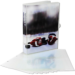 UniKeep Hockey Themed Mini Case for Collectible Trading Cards - Holds UP to 200 Cards