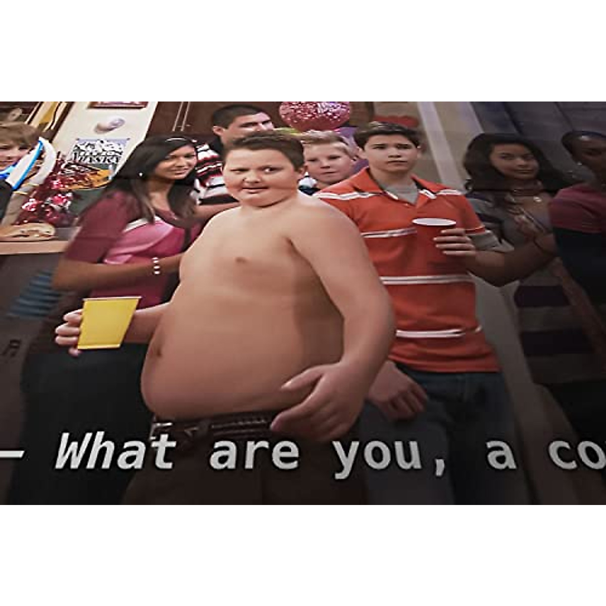 Gibby "What Are You, A Cop?" Flag, Funny Flag for College Dorm, Available In Sizes From 40" To 90", Skin-friendly Soft High-definition Meme Flag(Size:40"×30")