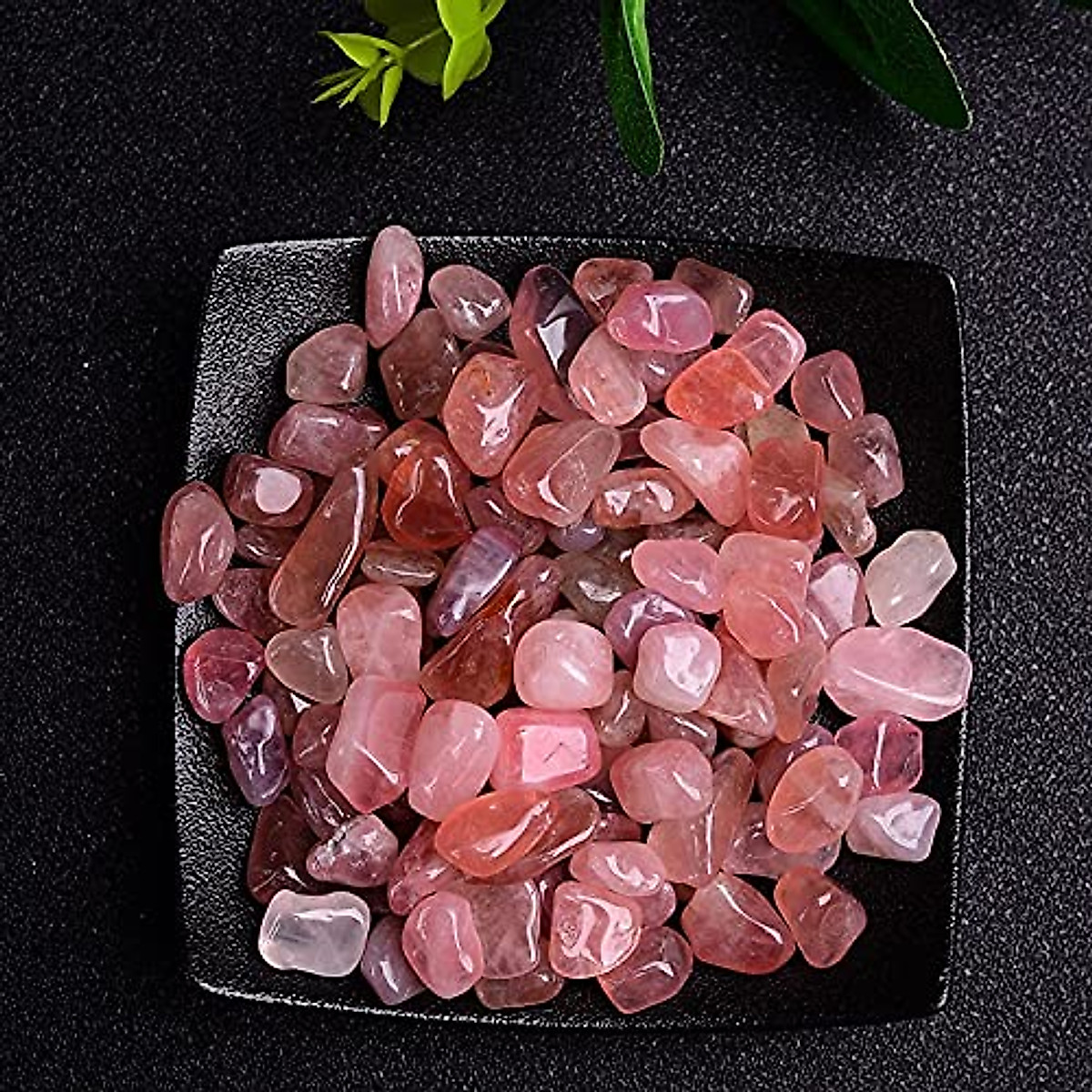 FUFIZU 50/100g Natural Crystal Rose Quartz Amethyst Mixed Colorful Raw Stones Rock Crystals Tumbled Gravel Specimen Suitable Aquarium SHENGYUYIN (Color : Dark Gray, Size : 100g)