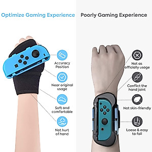 Switch Just Dance Strap, Pro Wristbands for Just Dance 2024 2023 2022 2021 2020 Switch Dancing Games, Hand Free Wrist Straps for Nintendo Switch Dance Accessories, Hand Free Wristband for JoyCon Grip