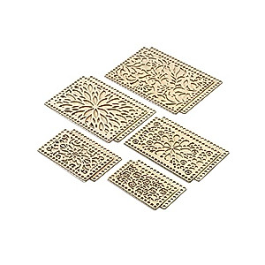 Premium Baltic birch plywood Rectangle Wooden Basket Bottoms and lids set, solid wooden base for DIY Crochet