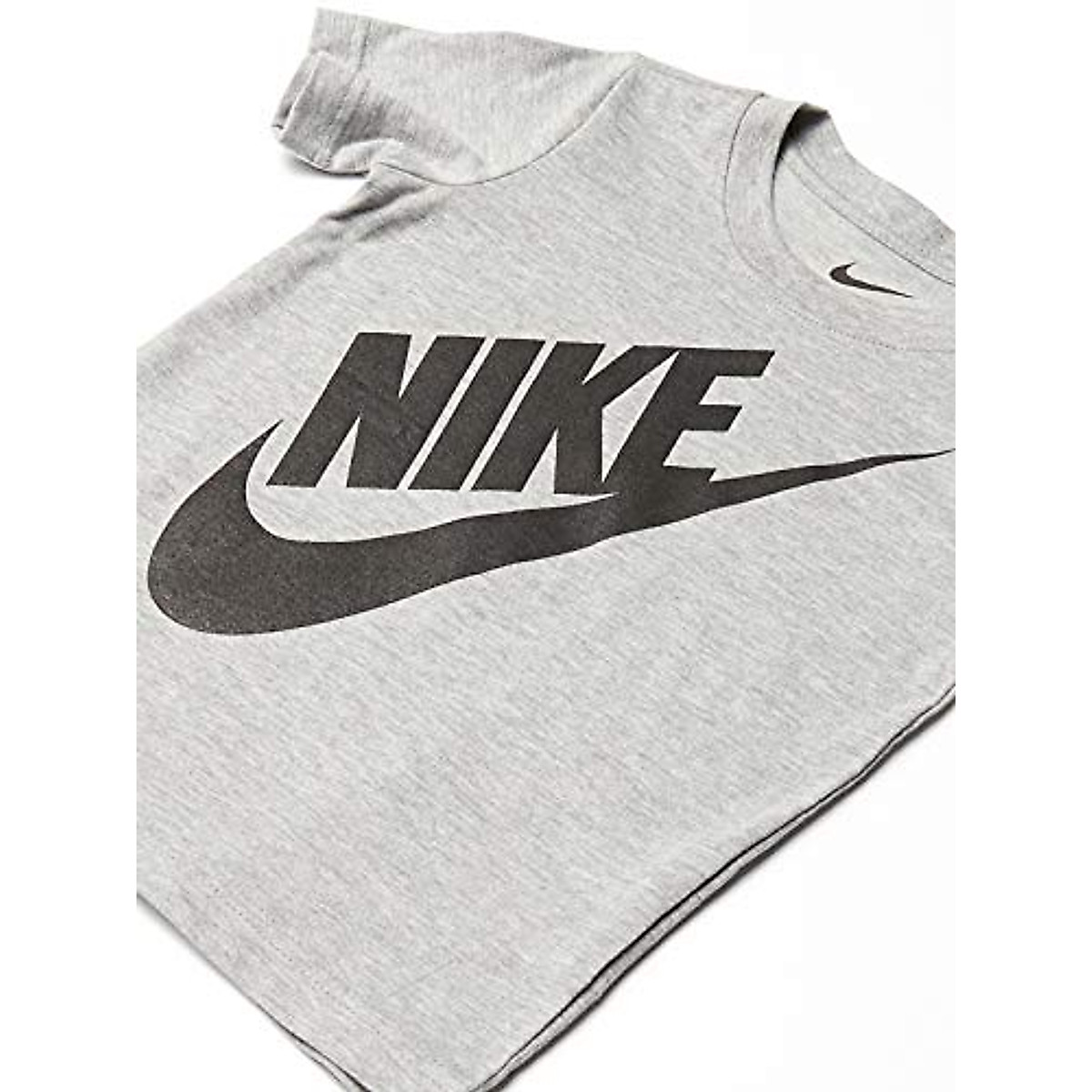 NIKE Children's Apparel Boys' Little Sportswear Graphic T-Shirt, Dark Grey Heather, 6