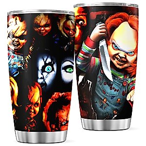 Tumbler Chucky Travel Stainless 20 30 Oz Hot Insulated Coffee Iced Steel Tea Office