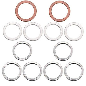 12157-10010 90430-24003 90430-18008 Differential and Transmission/Transfer Case Drain Plug Crush Washers Gaskets Compatible with Toyota 4runner Tacoma Tundra FJ cruiser Land Cruiser
