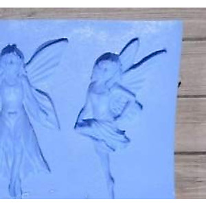 1pc Lovely Three Fairies Angle Shape Silicone Mold for DIY Candy Soap Mould Crystal Jelly Shots Pudding Desserts Gum Paste Chocolate Fondant Mold Cupcake Cake Topper Decoration Handmade Ice Cream