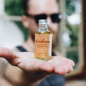 TBB Woodsman Natural Beard Oil for Men | Beard Conditioner for Soft Facial Hair & Moisturized Skin | Jojoba & Argan Essential Oils, Cedar Scent (1 Oz.)