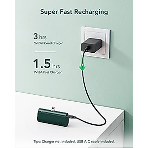 Charmast Small Portable Charger 5000mAh, Ultra-Compact 20W PD Fast Charging Power Bank Mini Battery Pack Compatible with iPhone 14/14 Pro Max/13/13 Pro Max/12/12 Pro Max/11/XR/X/8/7/6, and More