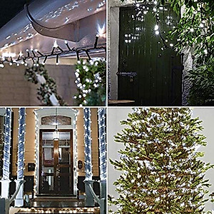 ZBM--ZBM Solar Lights Outdoor, 100LED~500LED Solar Garden Lights, 12M~52M Copper Wire Solar String Lights, Waterproof for Halloween, Christmas, Tree, Garden, Home, Wedding, Party Luces de hadas