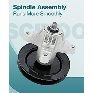 SCITOO NEW Mower Spindle Spindle Assembly Replacement for MTD/for Cub Cadet 918-04461,618-04461,618-04456, 918-04456 of 2 pcs
